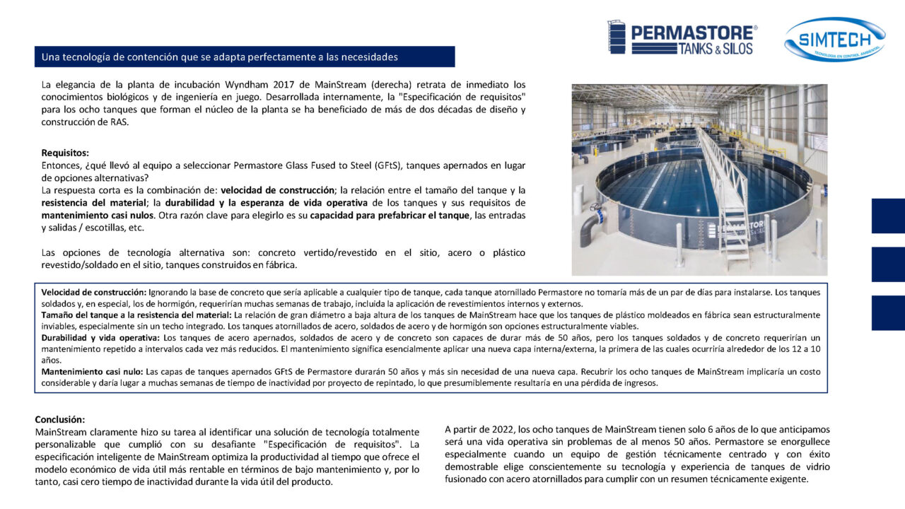 MainStream Aquaculture elige los tanques Permastore para la mayor ...