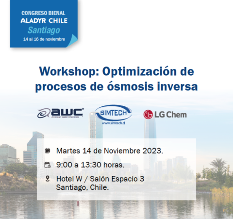 WORKSHOP : OPTIMIZACION PROCESOS DE OSMOSIS INVERSA - Simtech
